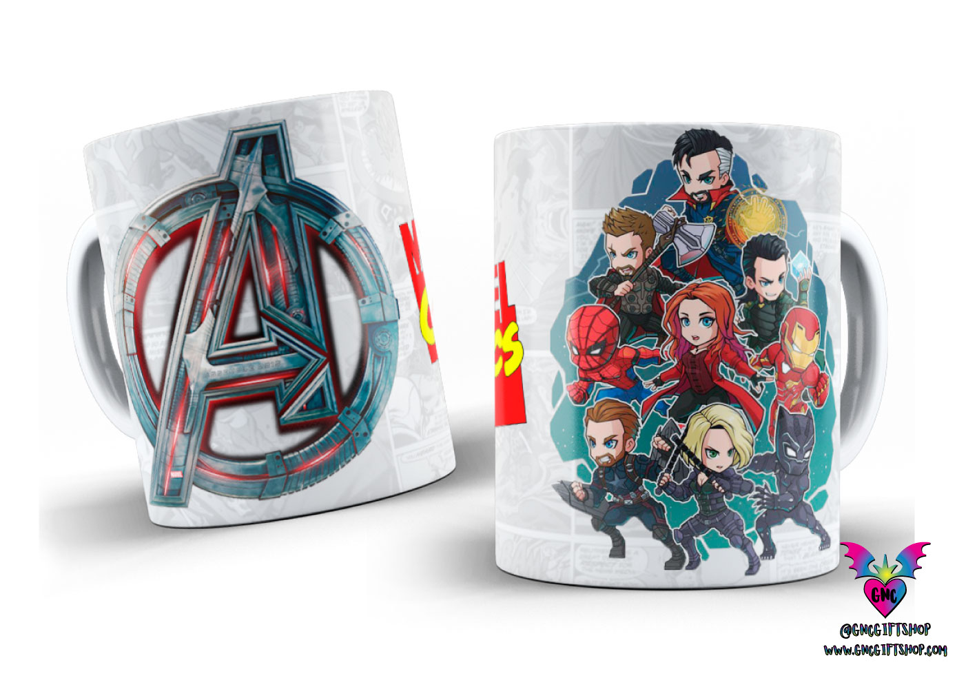 Marvel Mugs - 30 designs - GNC Gift Shop